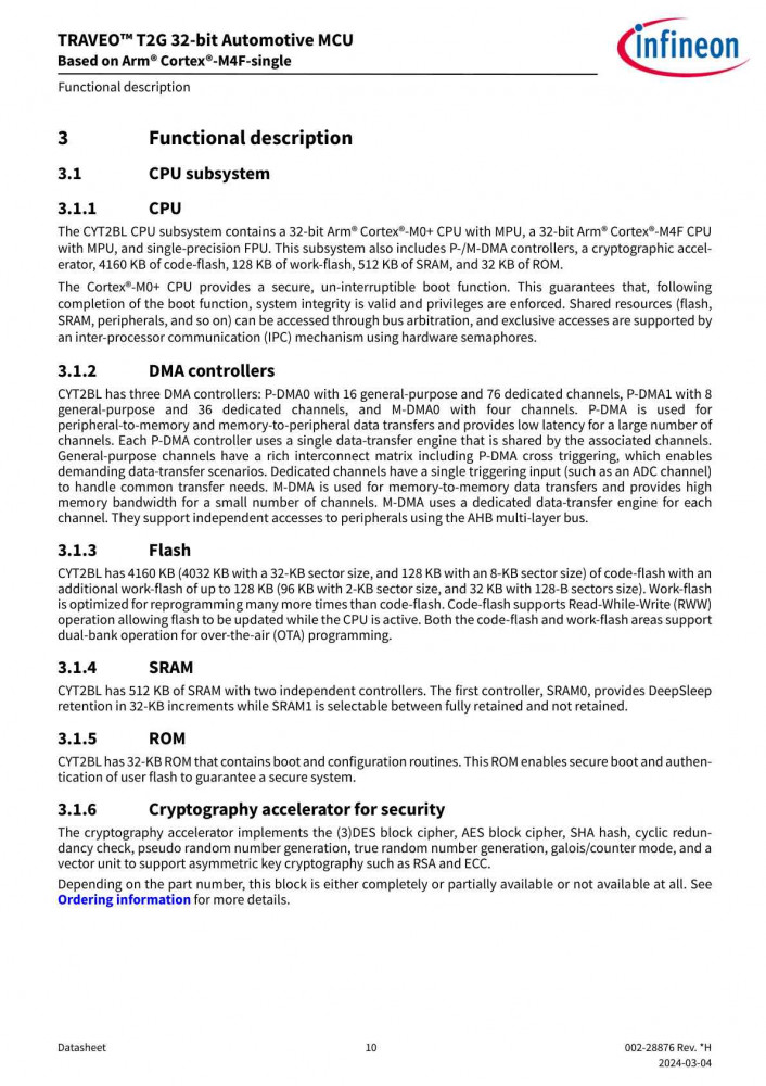 CYT2BL datasheet page 10