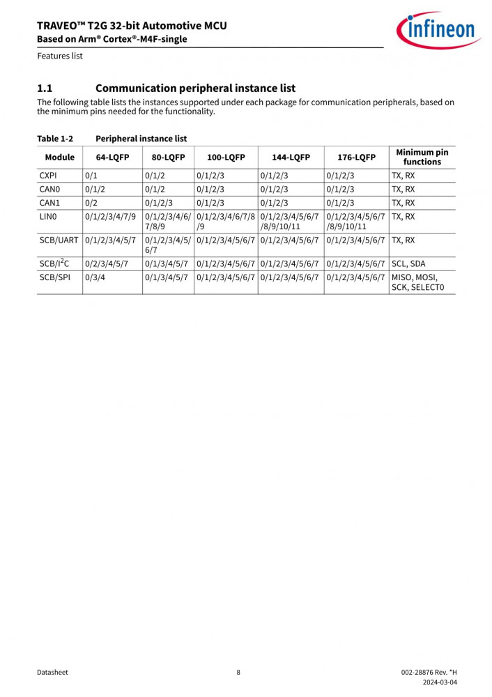 CYT2BL datasheet page 8