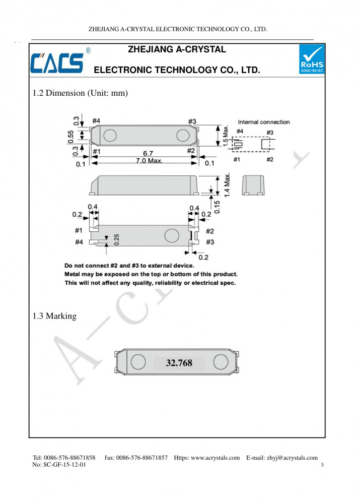 PMX145 specification document page 3