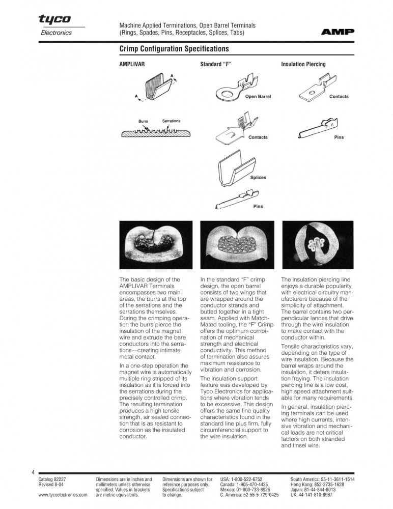 TE Connectivity terminal catalog page 4