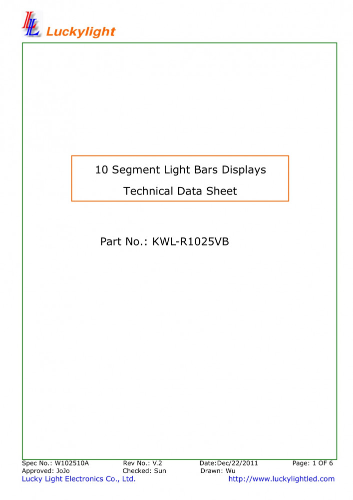 Product 1921 datasheet page 1