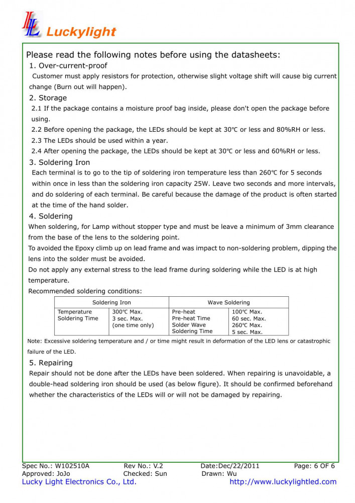 Product 1921 datasheet page 6