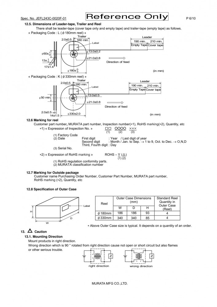 DLW5BTM102SQ2L reference specification page 6