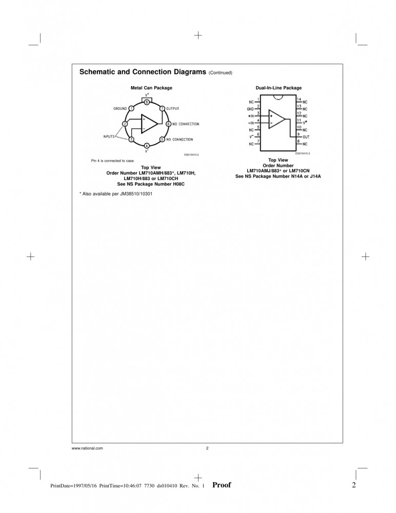 LM710 datasheet page 2
