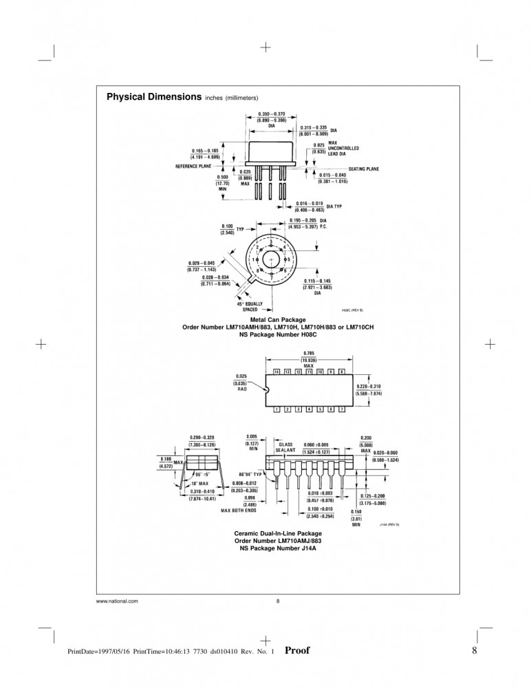 LM710 datasheet page 8