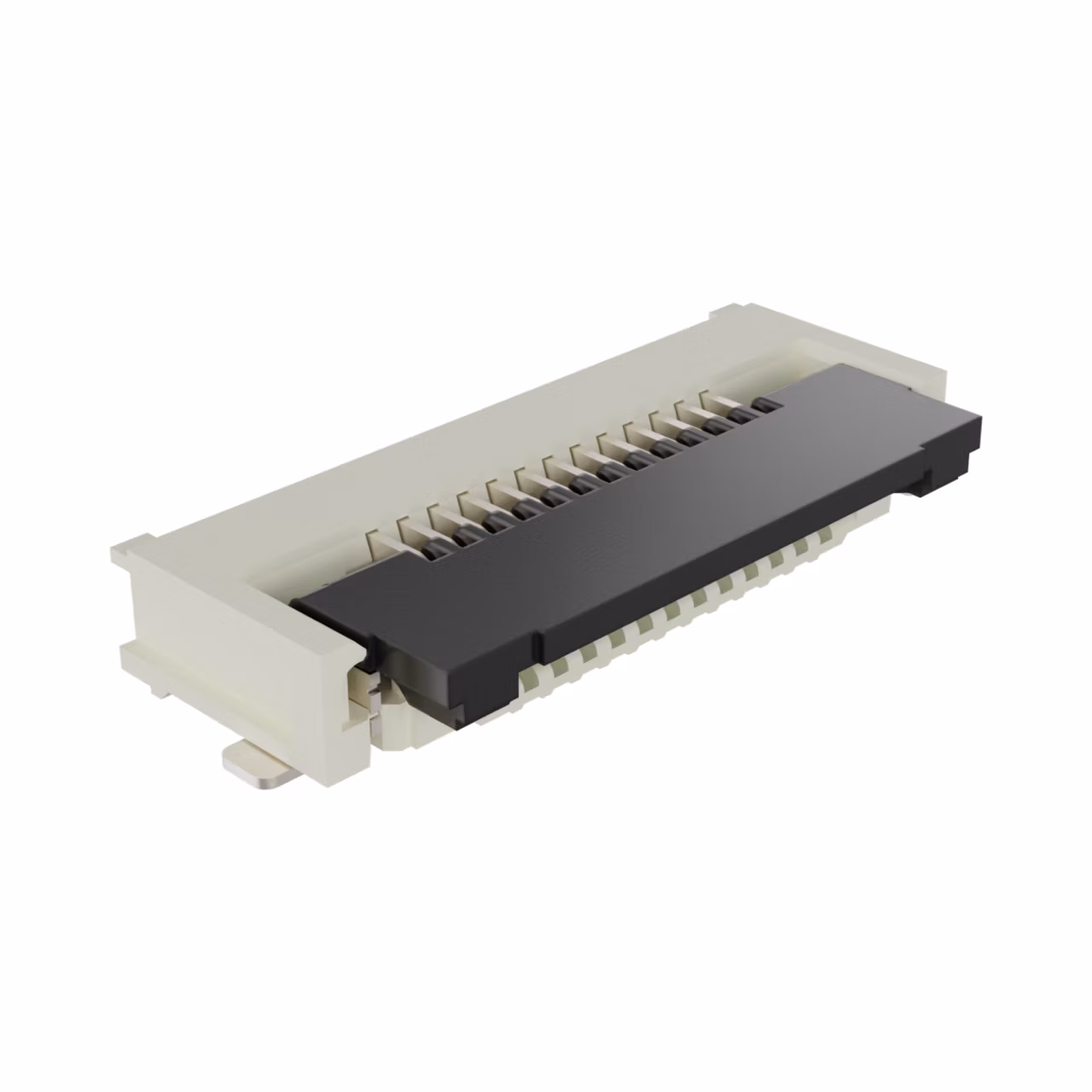 Easy-On FFC/FPC Connector, 0.50mm Pitch, 1.90mm Height, Single Bottom Contact (FS19), Right-Angle, Surface Mount, ZIF, 13 Circuits, Tin-Bismuth Plating for sale