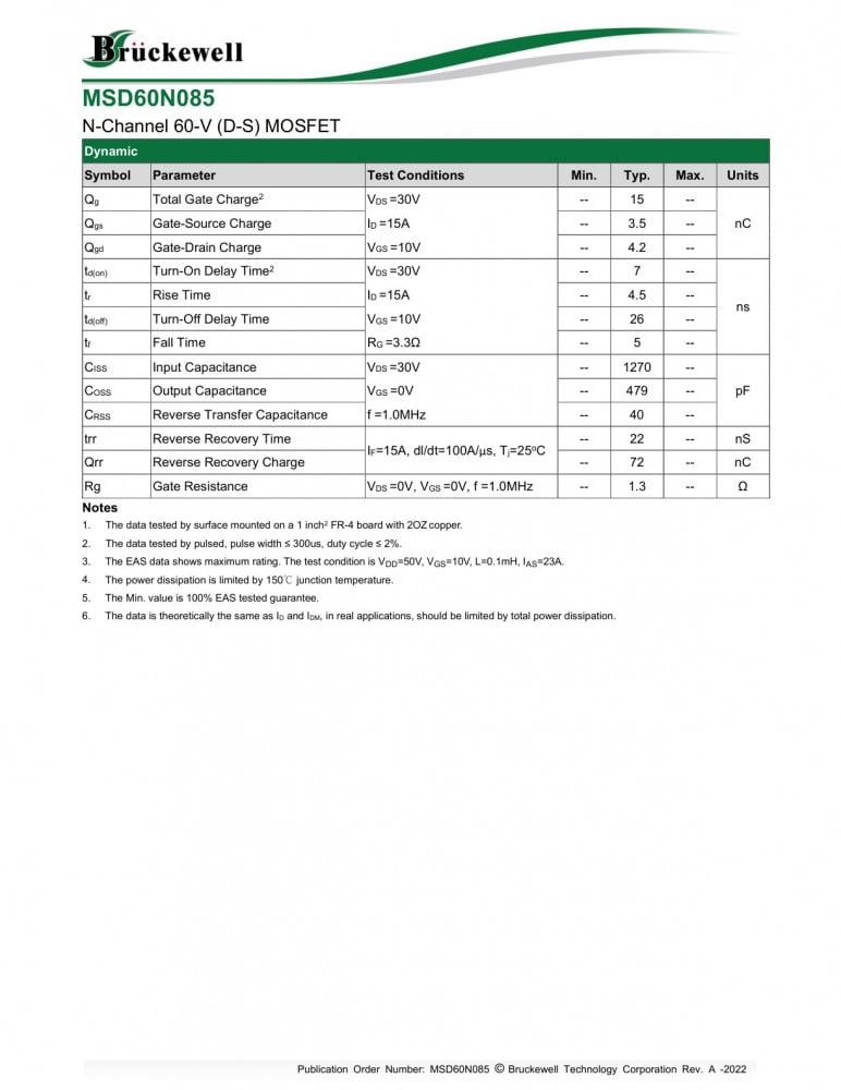 MSD60N085 datasheet page 3