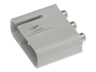 MultiCat High-Power Vertical Header, 3 Circuits, Key B, Gray for sale