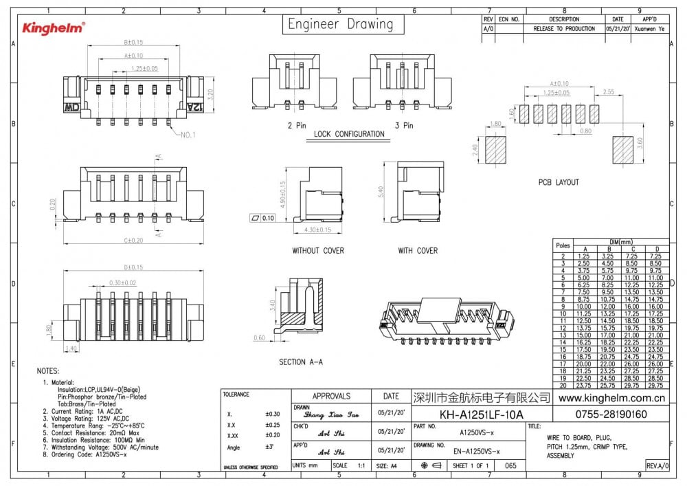 KH-A1251LF-10A technical document preview