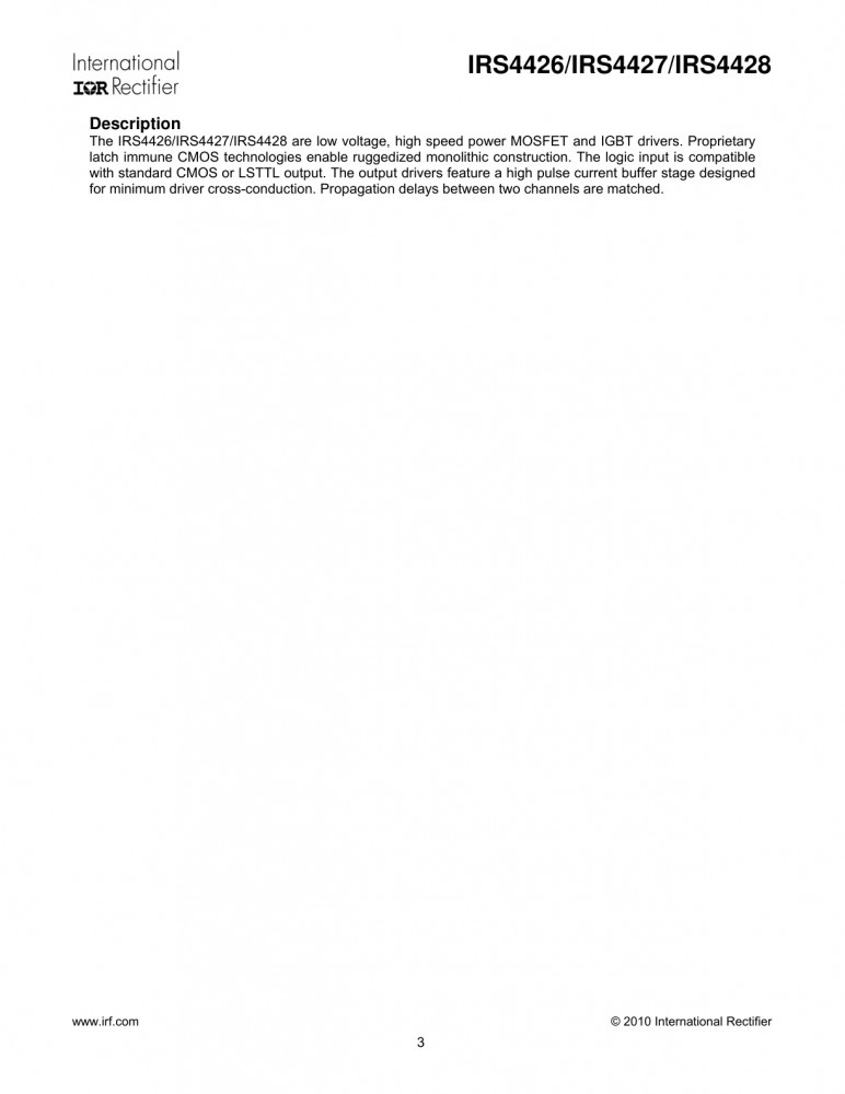 IRS4426 datasheet page 3