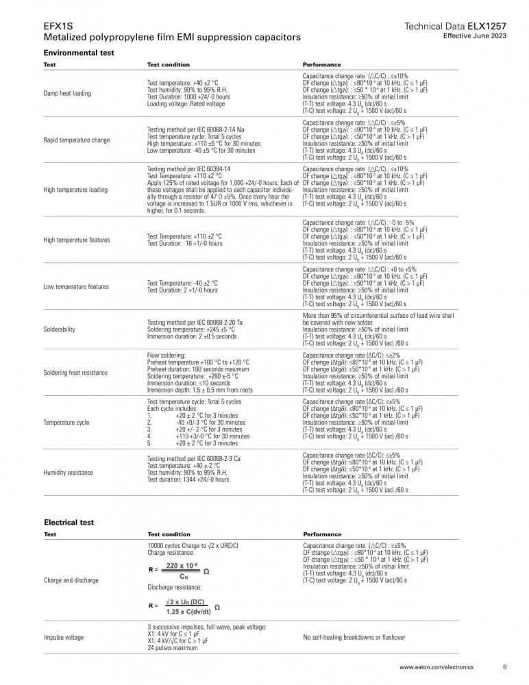 EFX1S datasheet page 8