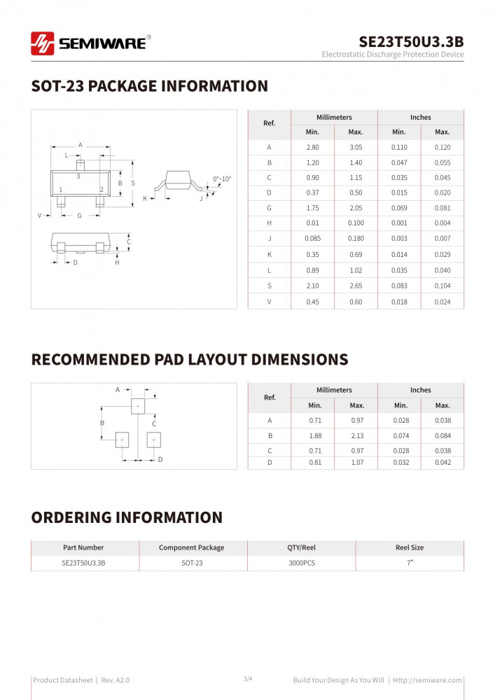 SE23T50U3.3B datasheet page 3