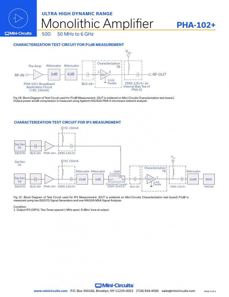 PHA-102+ technical document page 4