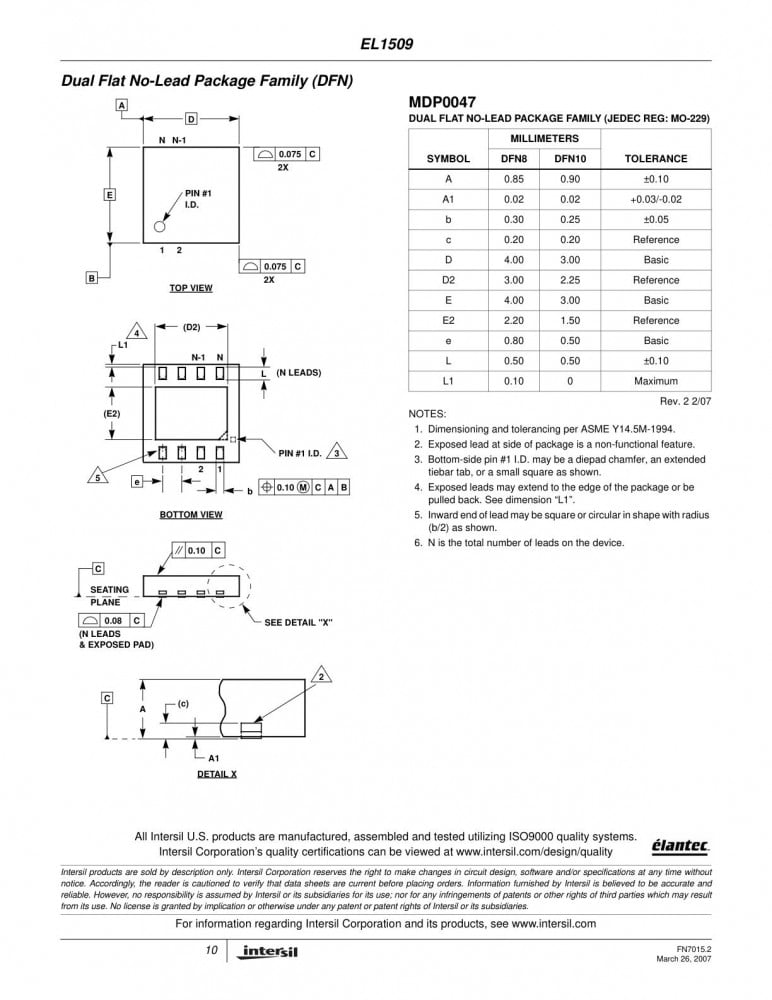 EL1509 datasheet page 10
