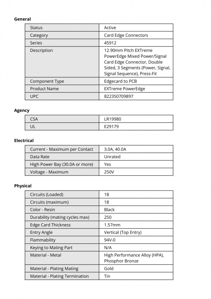 MOLEX 459120009 technical document image, page 2