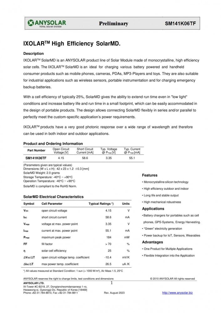 SM141K06TF datasheet page 1