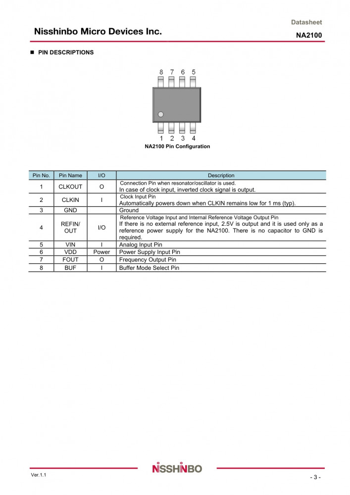 NA2100 datasheet page 3
