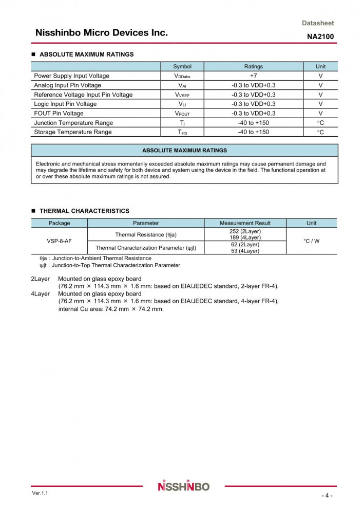 NA2100 datasheet page 4