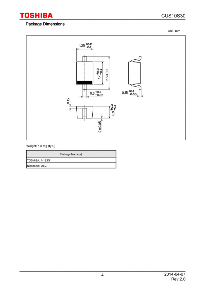 CUS10S30 datasheet page 4