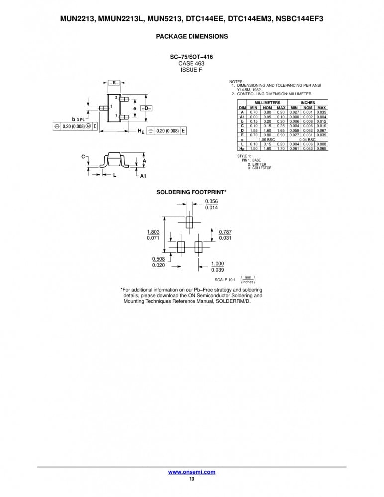 DTC144EE datasheet page 10