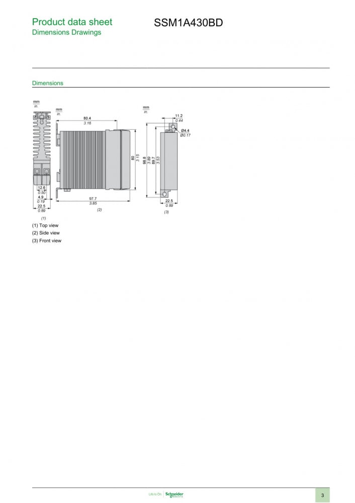 SSM1A430BD technical document page 3