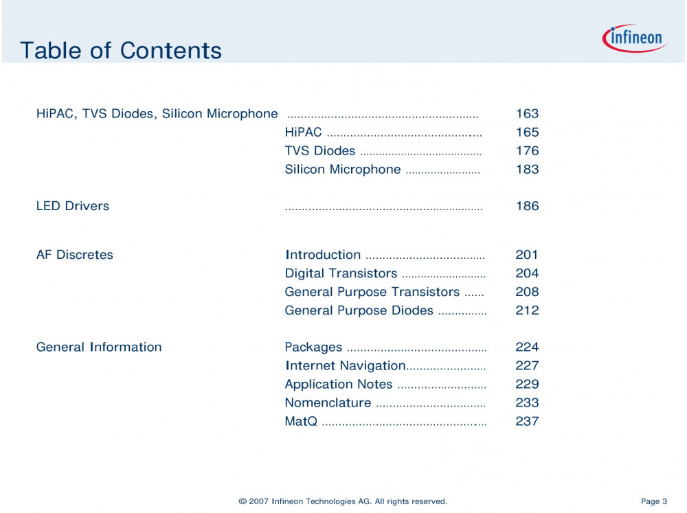 Infineon product guide page 3