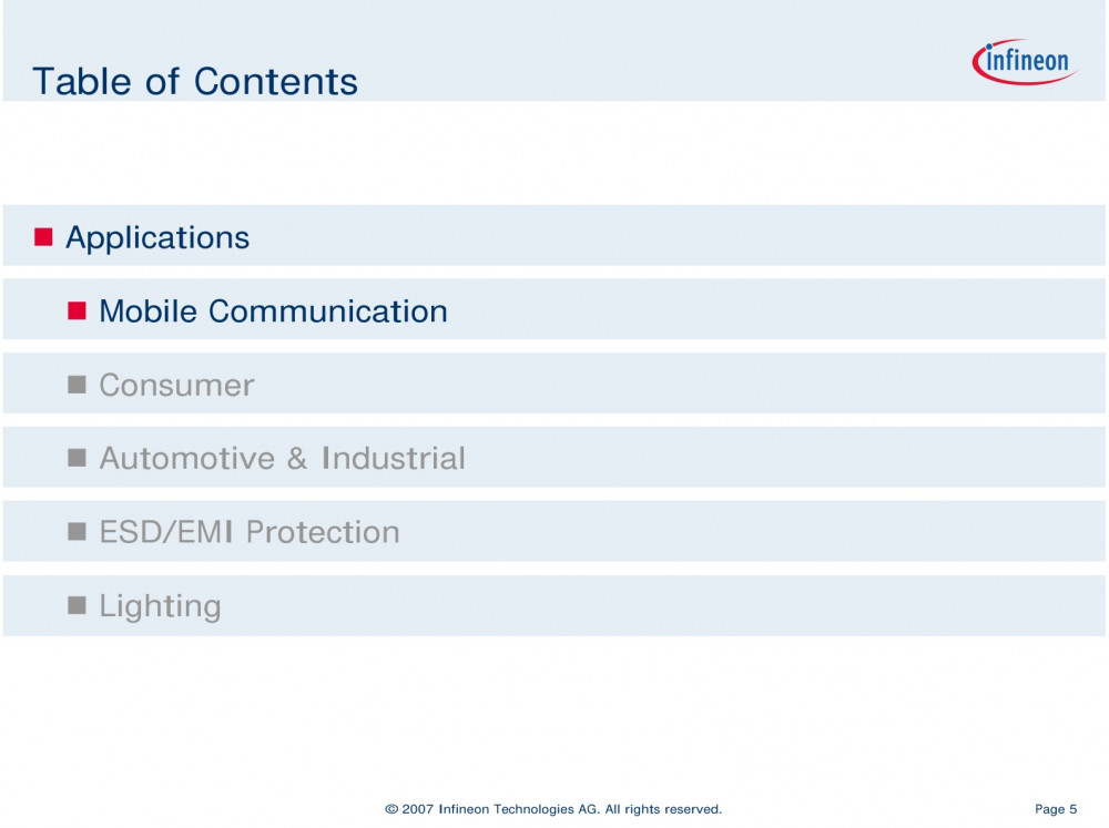 Infineon product guide page 5