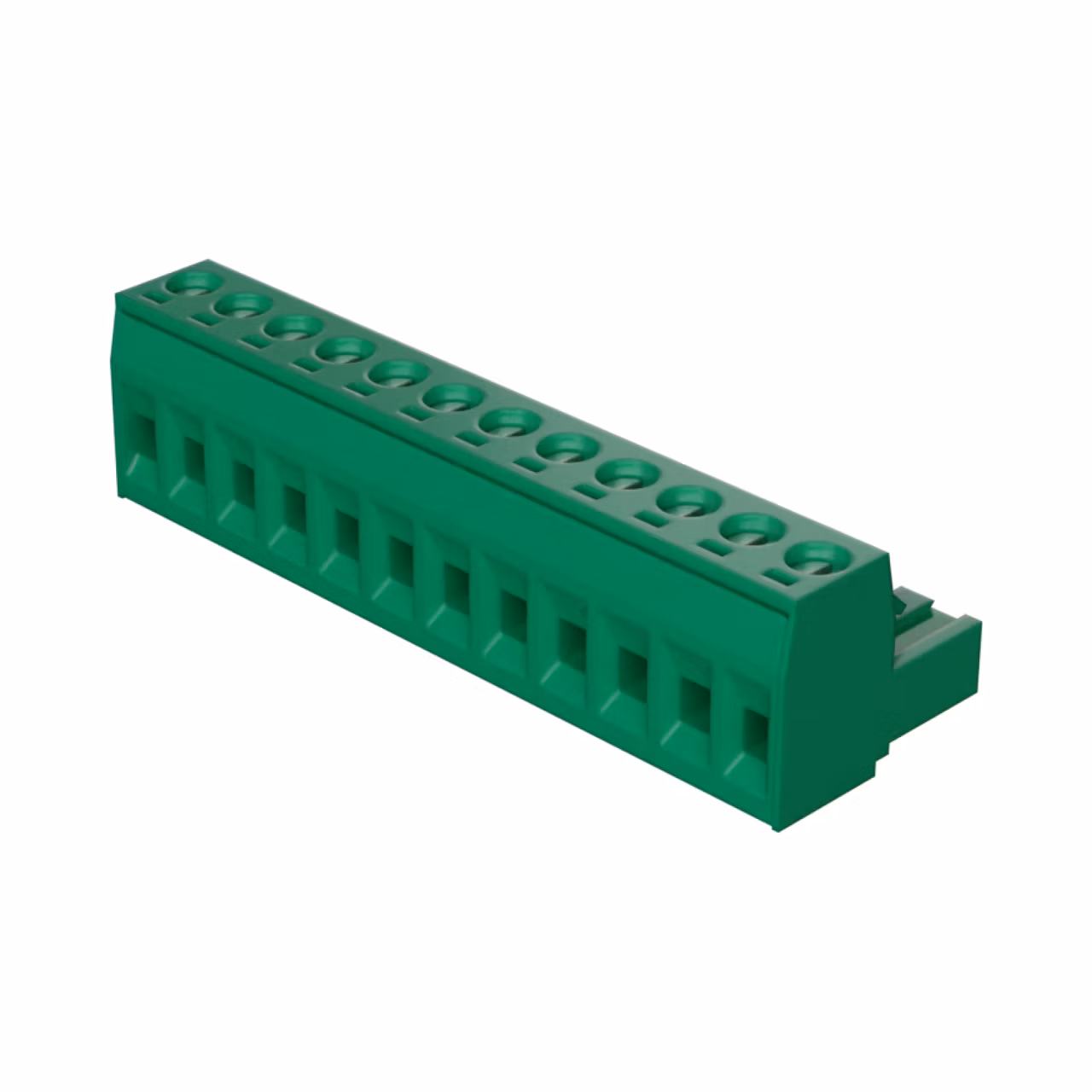 5.00mm Pitch Eurostyle Horizontal Plug, Green Housing, 12 Circuits for sale