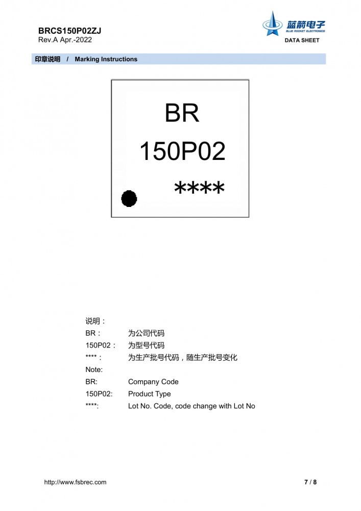 BRCS150P02ZJ datasheet page 7