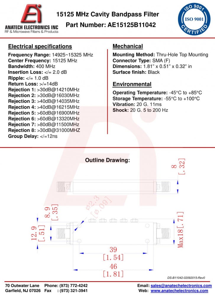 AE15125B11042 technical document preview