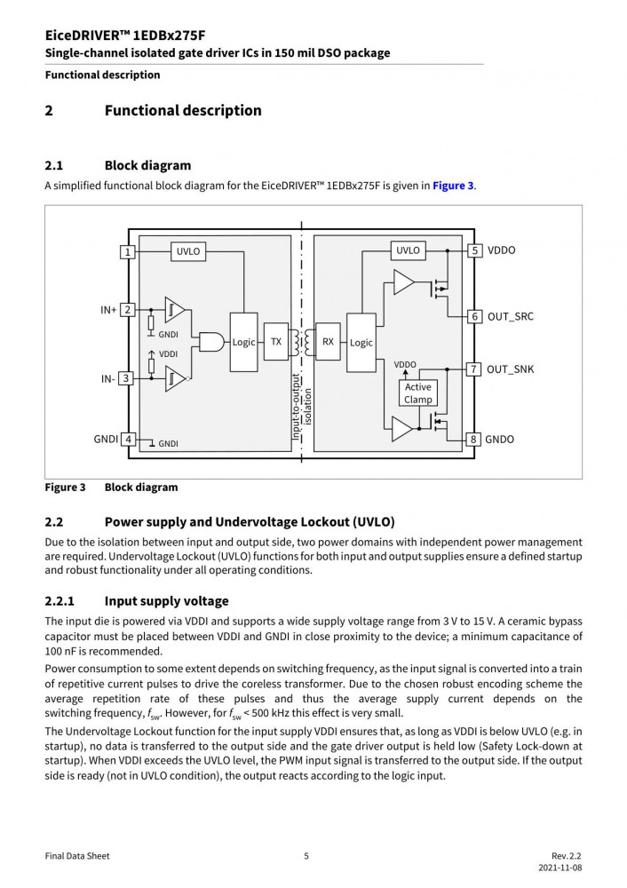 Infineon 1EDB8275F datasheet page 5