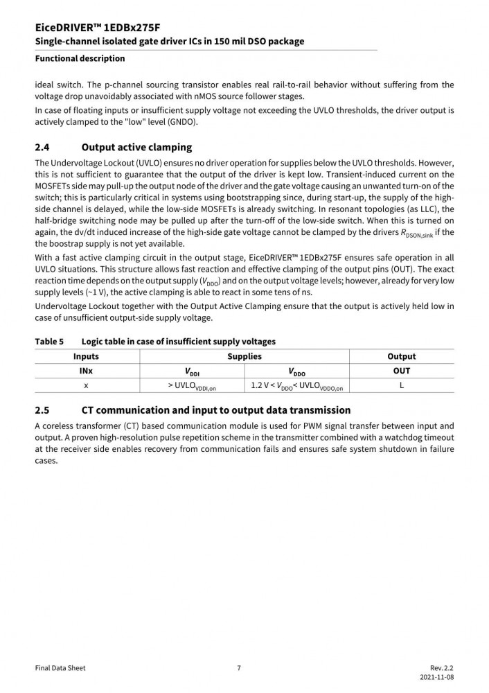 Infineon 1EDB8275F datasheet page 7