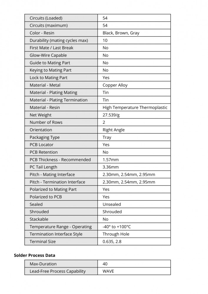 MOLEX 347083002 technical drawing preview, page 3