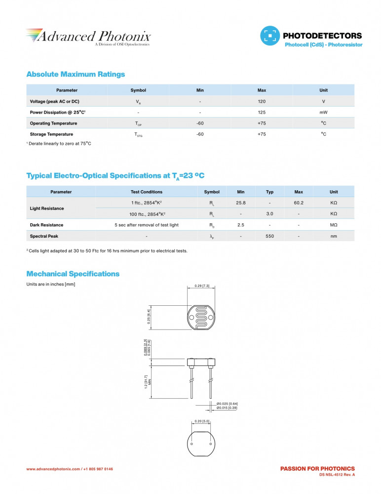 NSL-4512 datasheet page 2