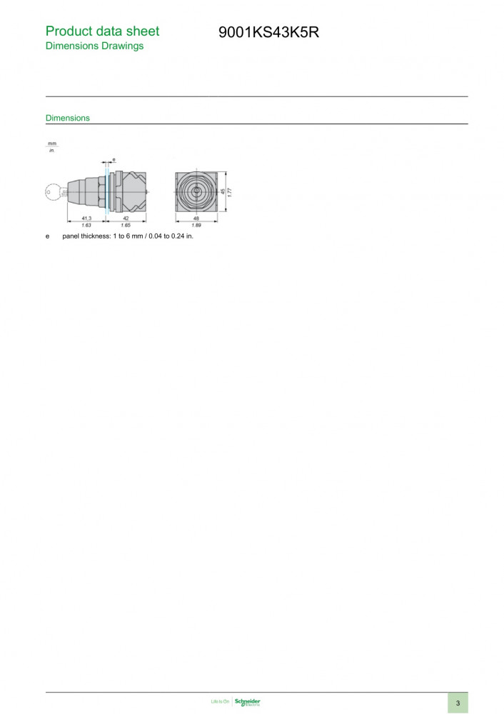9001KS43K5R technical document page 3
