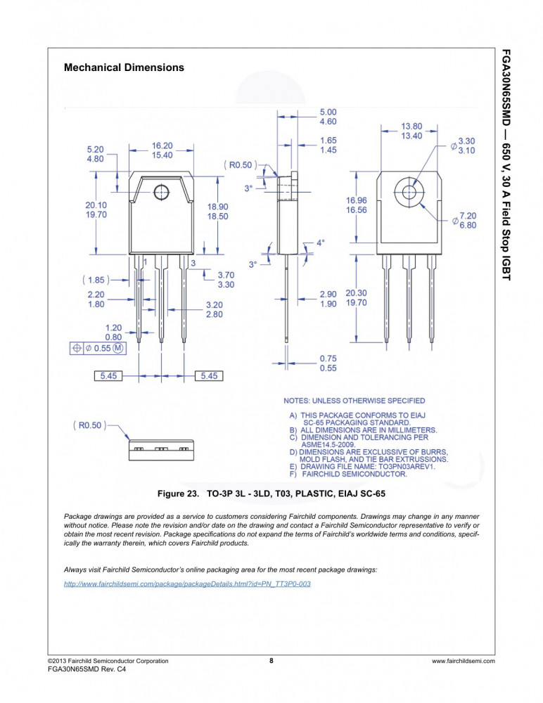 FGA30N65SMD datasheet page 8