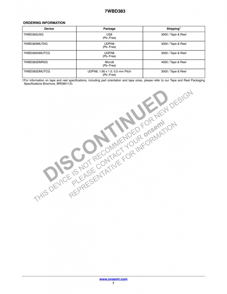 7WBD383 datasheet page 7
