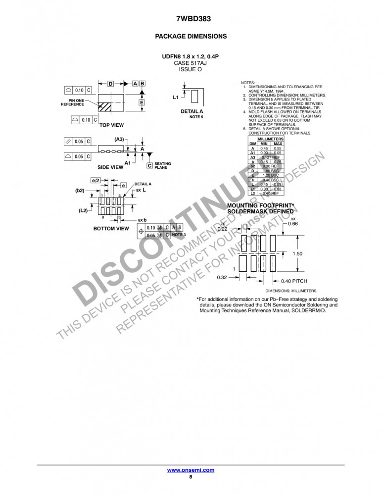 7WBD383 datasheet page 8