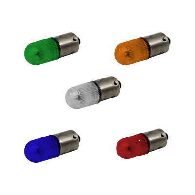 LED Lamp T-3 1/2 Bayonet Amber 15V for sale