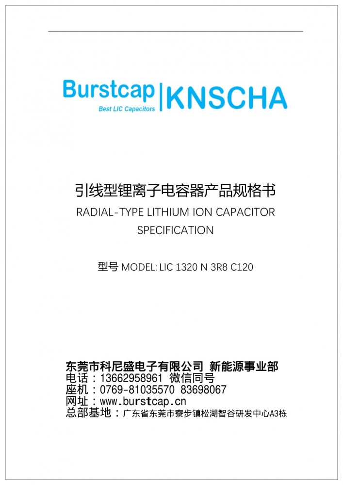 LIC1320N3R8C120 datasheet page 1