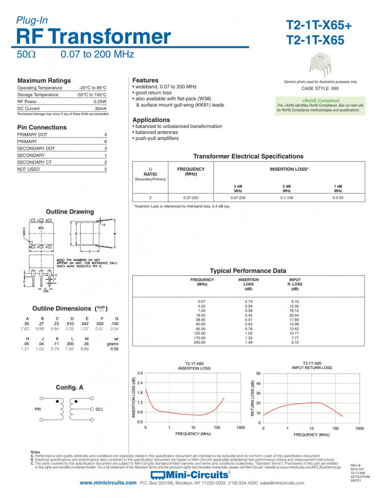 T2-1T-X65+ technical document preview