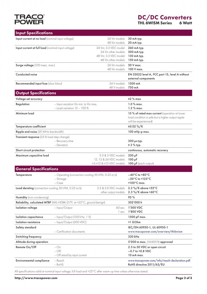 THL 6-4822WISM technical document page 2