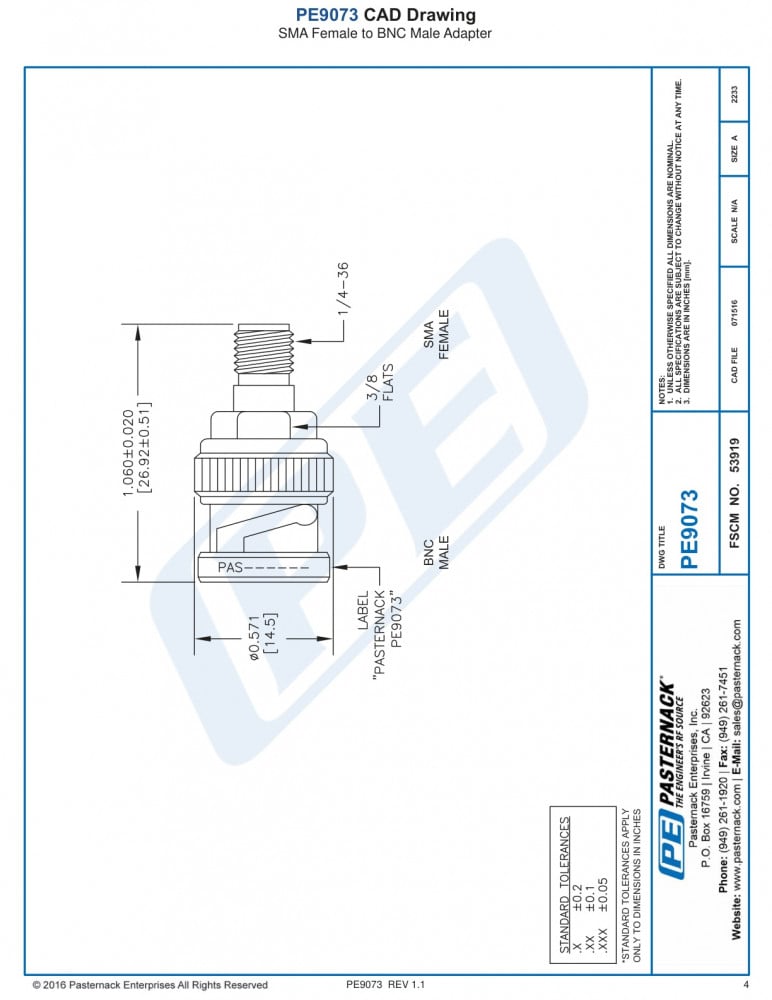 PE9073 datasheet page 4