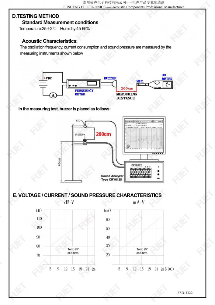 FSD-3322 product specification page 3