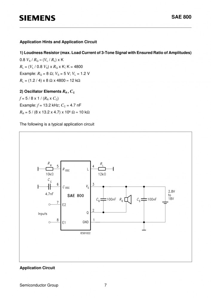 SAE800 datasheet page 7