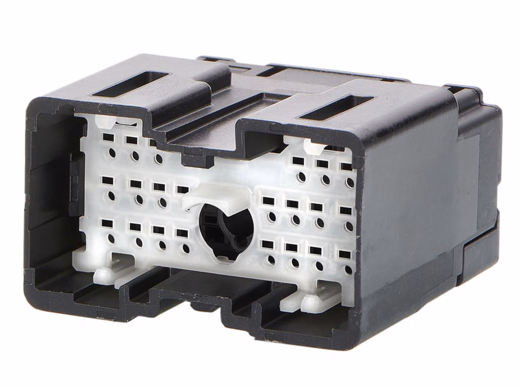 MX-DaSH HFM Female Connector Assembly, 22+1 Circuits, Keying Option A, Black