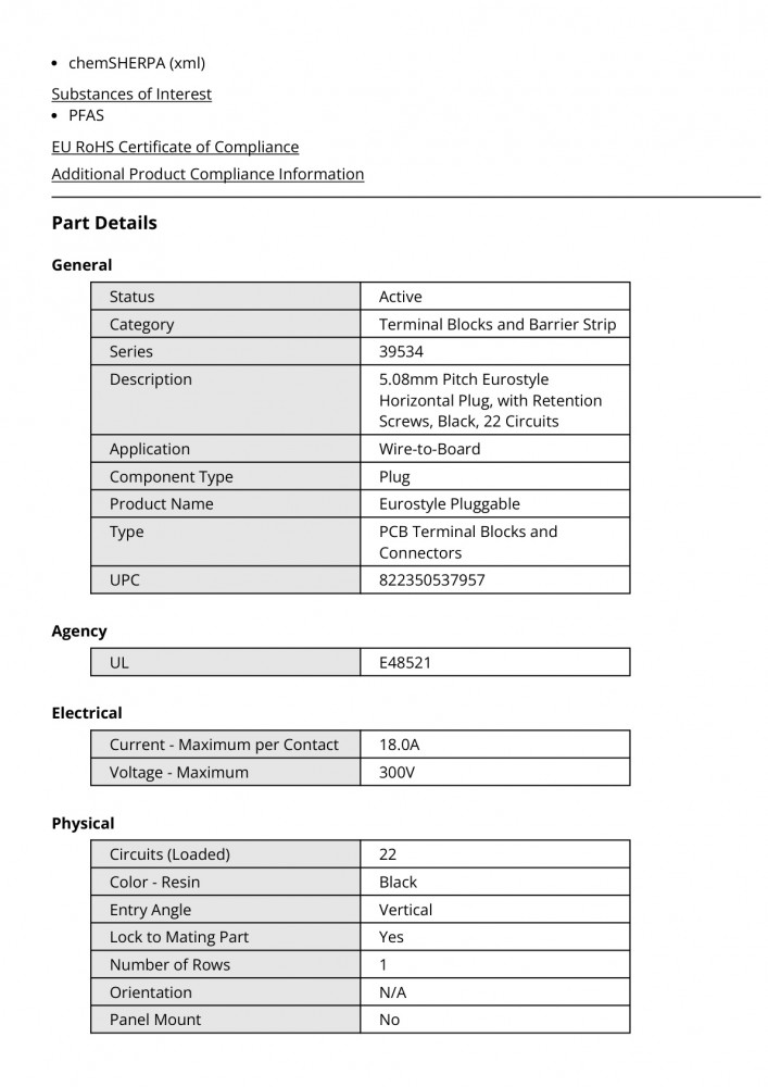 ESE Eurostyle terminal-block document page 2