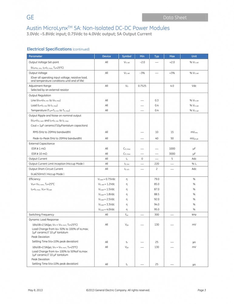 AXH005A0X-SR datasheet page 3