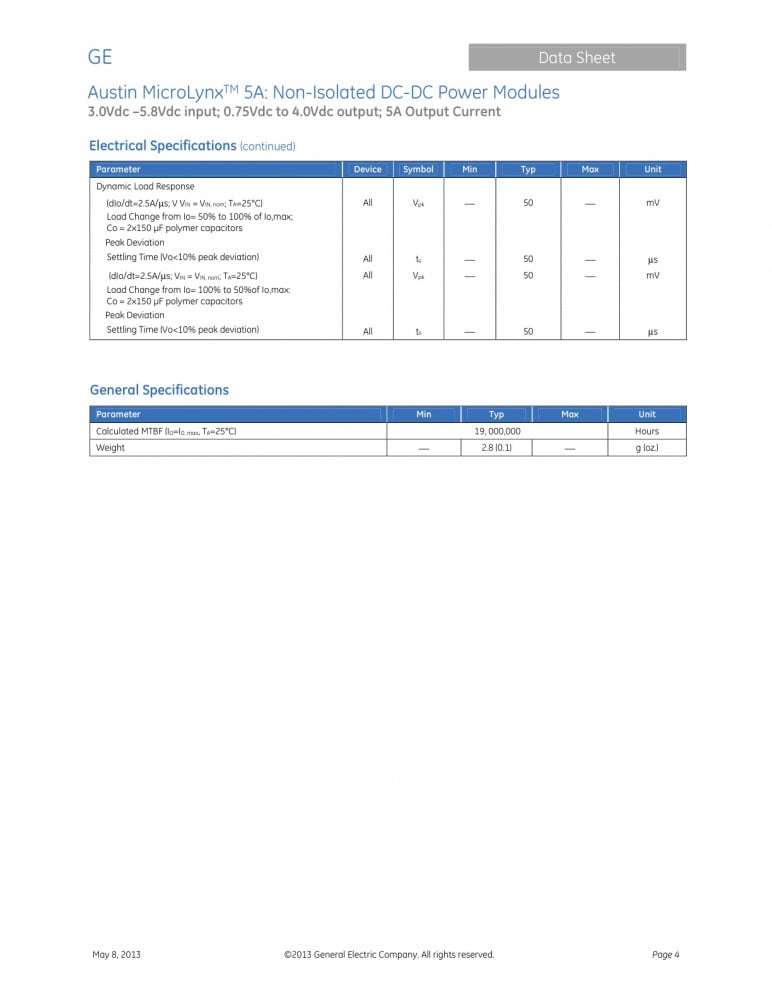 AXH005A0X-SR datasheet page 4
