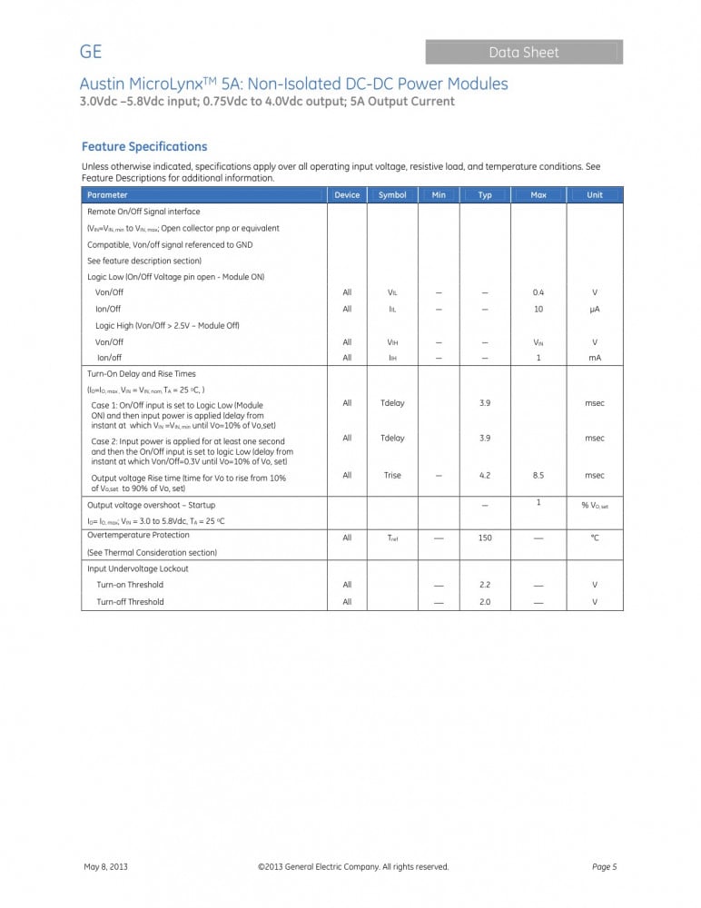 AXH005A0X-SR datasheet page 5